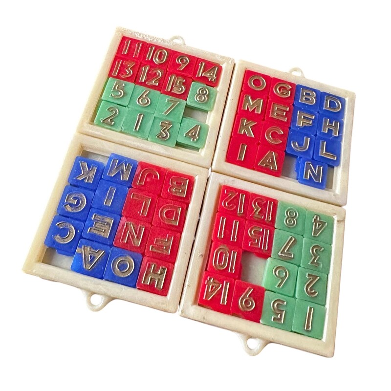 Vintage Sliding Puzzle - Etsy