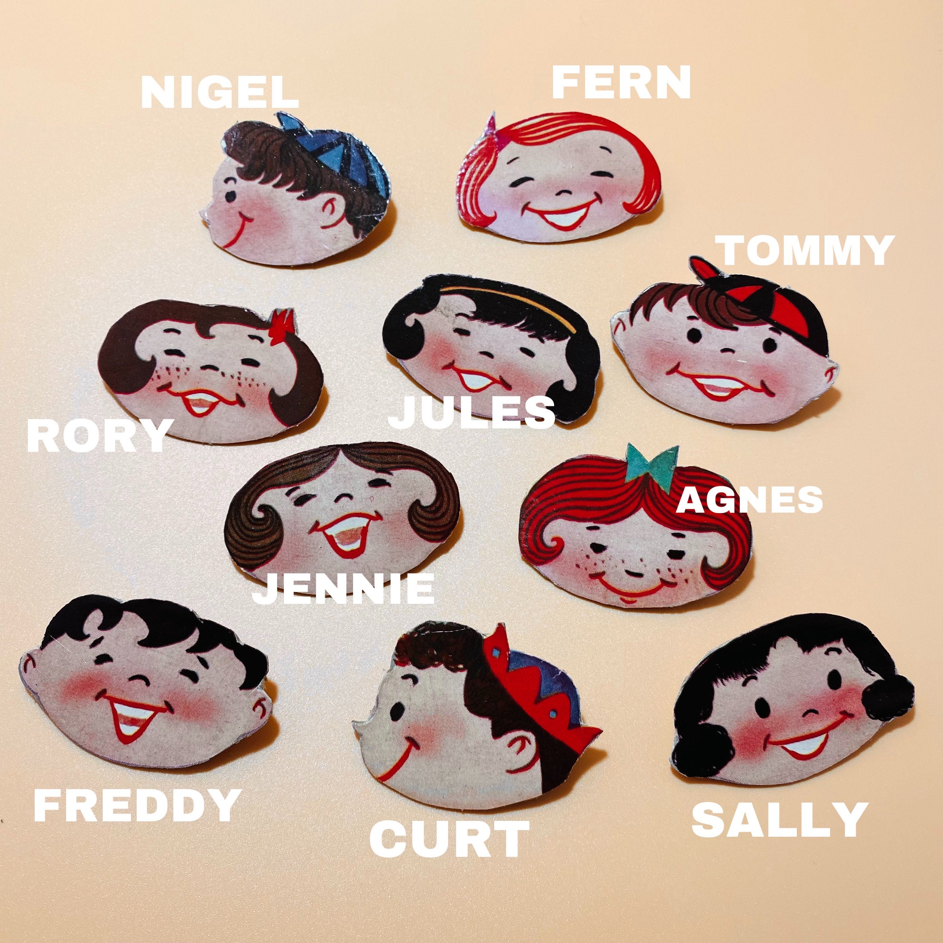 ⱽᴵᴺᵀᴬᴳᴱ 1pc LAUGHING KID PIN Ephemera Brooch Retro Childhood - Etsy