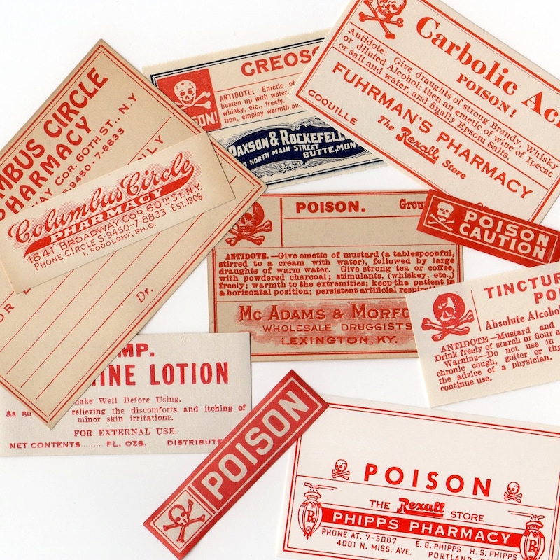 Old Pharmacy Labels - Etsy