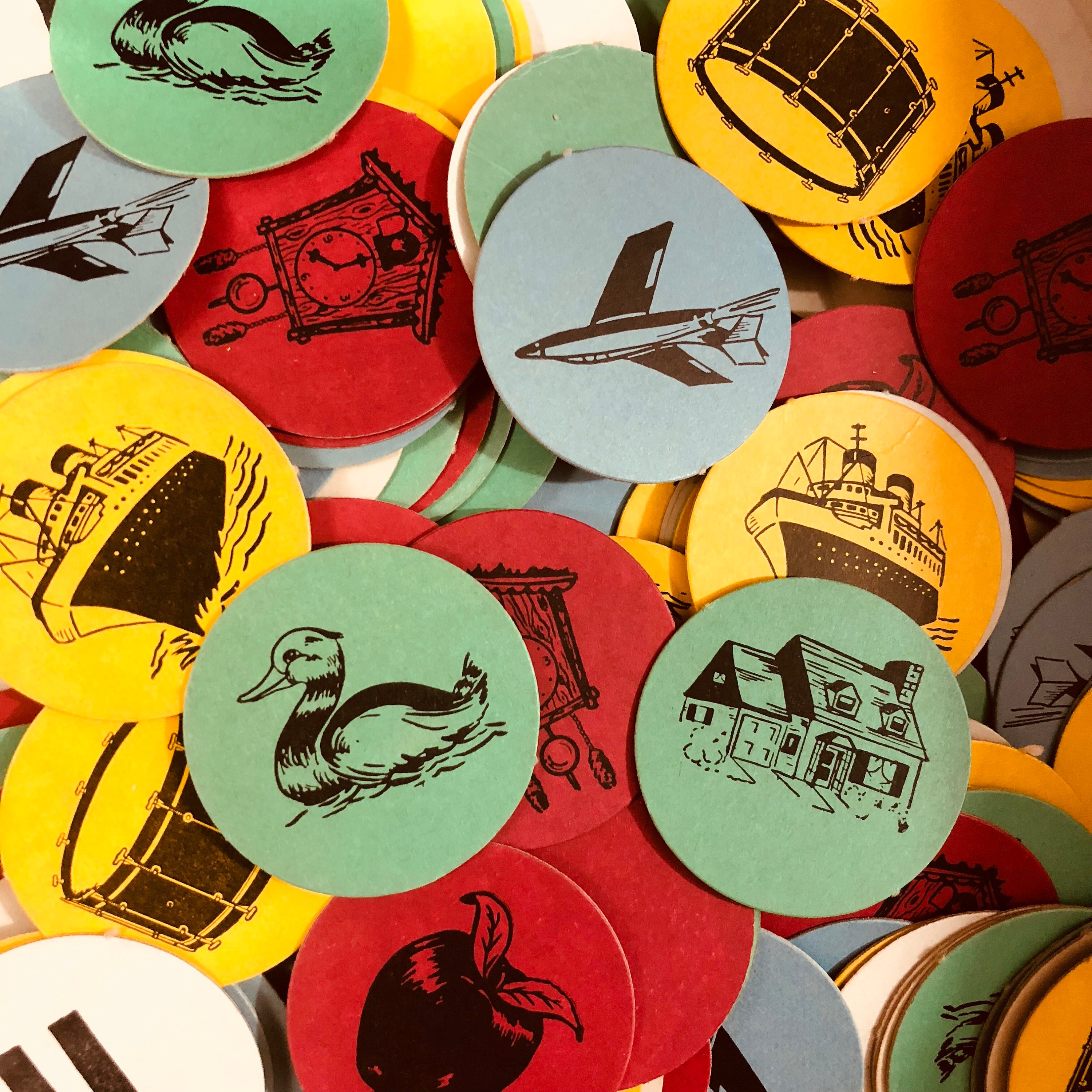 Paper, Party & Kids Stamping Craft Supplies & Tools 10pcs VINTAGE GAME ...