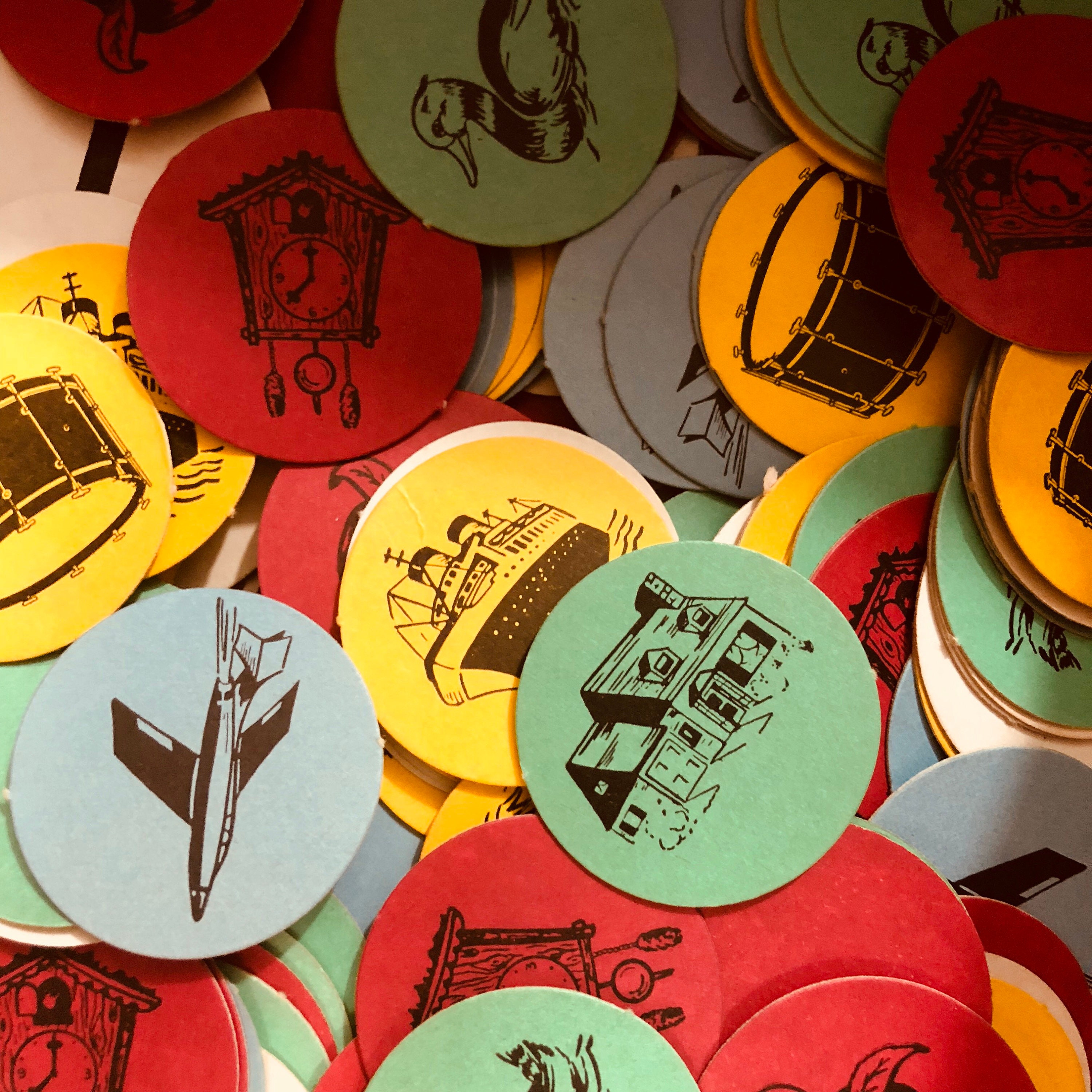 Paper, Party & Kids Stamping Craft Supplies & Tools 10pcs VINTAGE GAME ...