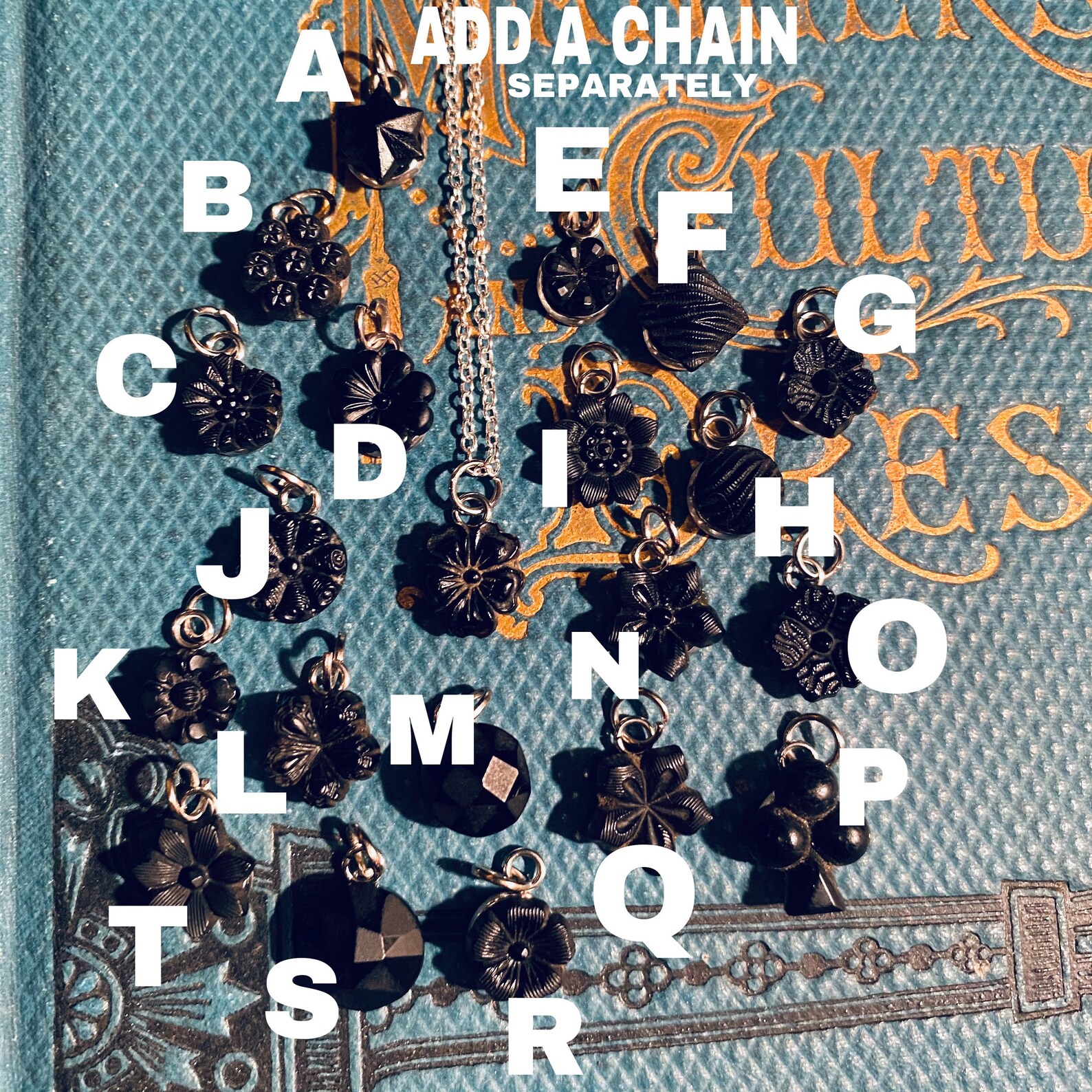 ⱽᴵᴺᵀᴬᴳᴱ 1pc VICTORIAN MOURNING CHARM Vintage Tiny Genuine - Etsy