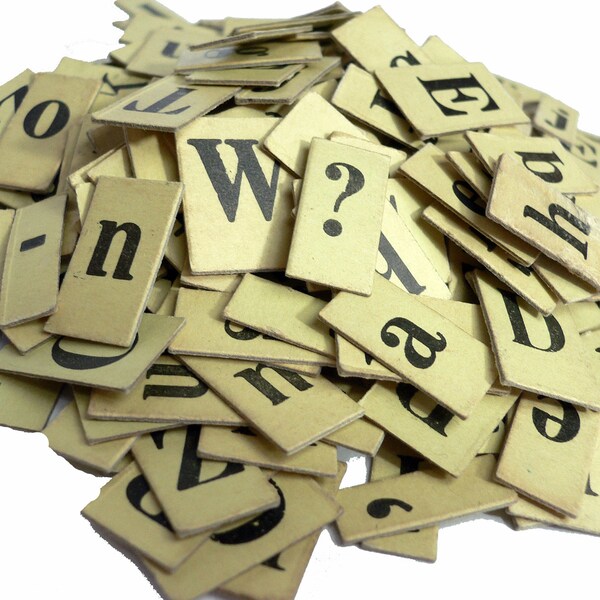 Alphabet Tiles - Etsy