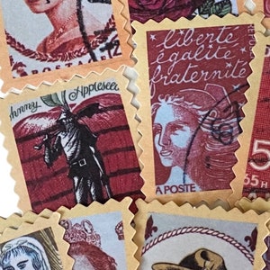 25pcs POSTAGE STAMP STICKERS 2 Vintage Style Mail Art - Etsy