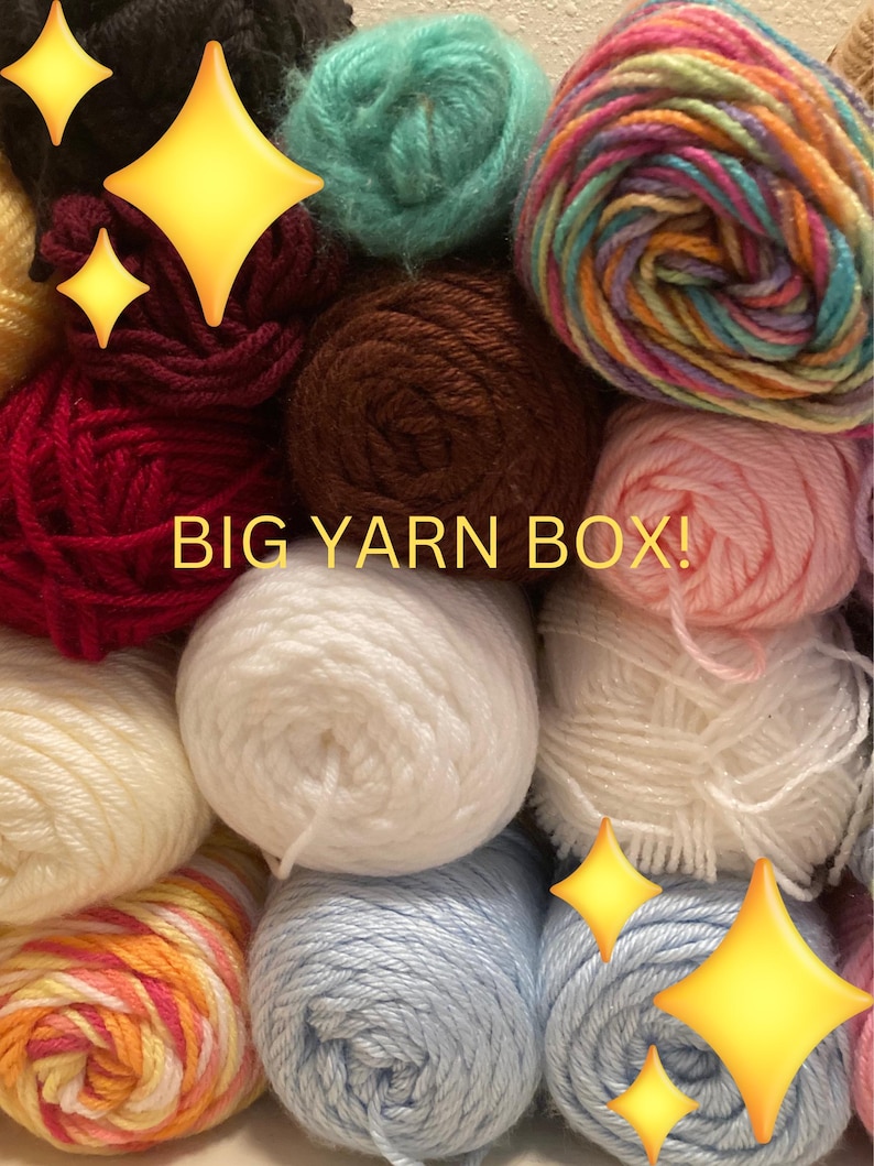 Big Yarn Lots! Lots of Yarn, Scrap Yarn Acrylic and Eyelash Yarn Fluffy ...