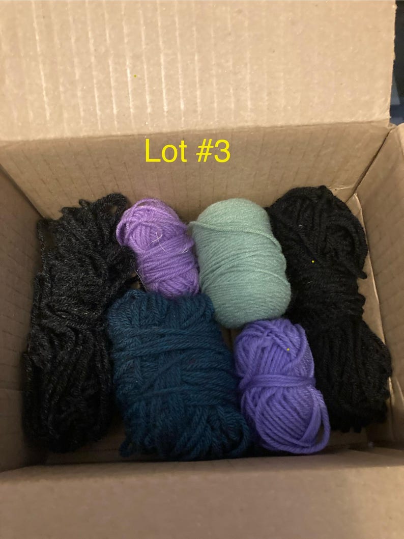 Big Yarn Lots! Lots of Yarn, Scrap Yarn Acrylic and Eyelash Yarn Fluffy ...