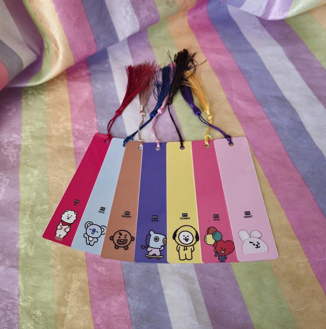 NEW BT21 Bookmarks Are Here! ~ Read With Bangtan! - Etsy