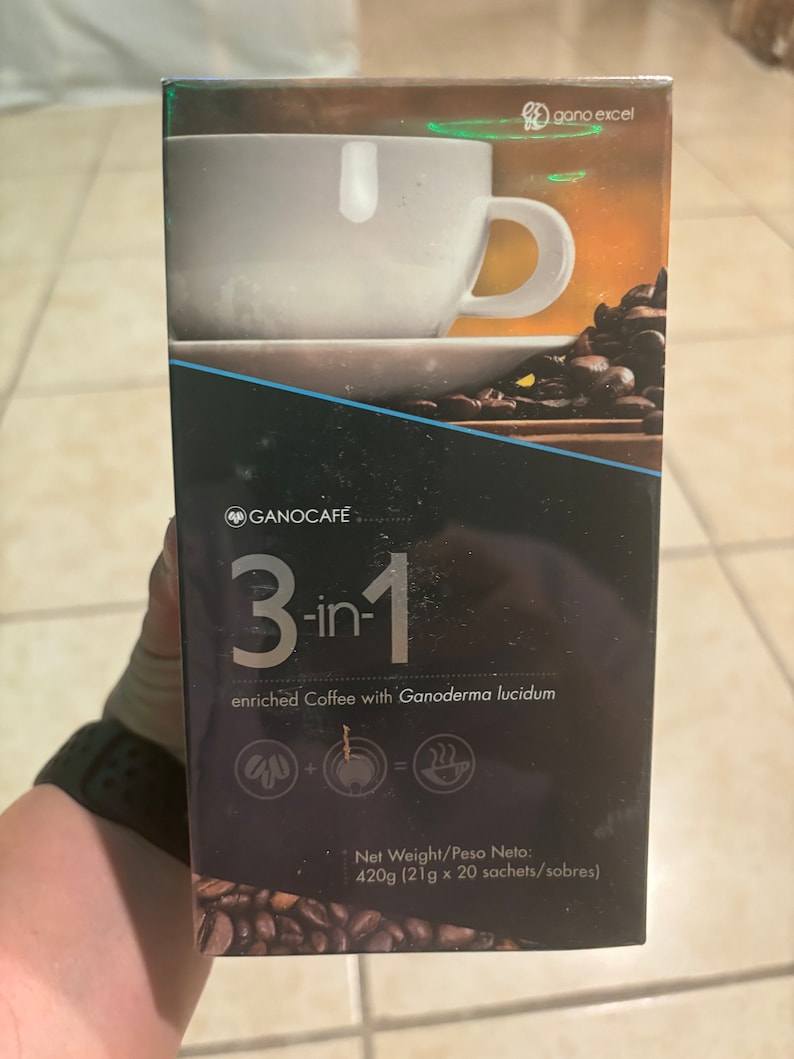 Café 3 En 1 De Ganó Excel Con Ganoderma Café Con Leche 20 Sachet Café ...