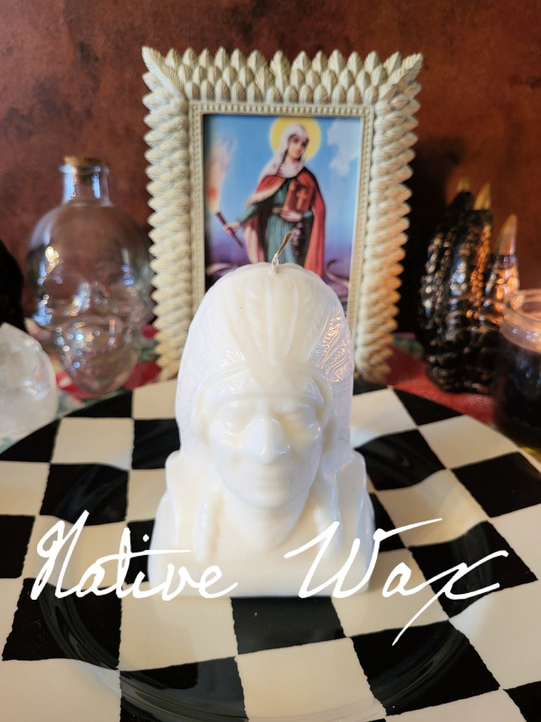 Indian Chief Candle - Etsy