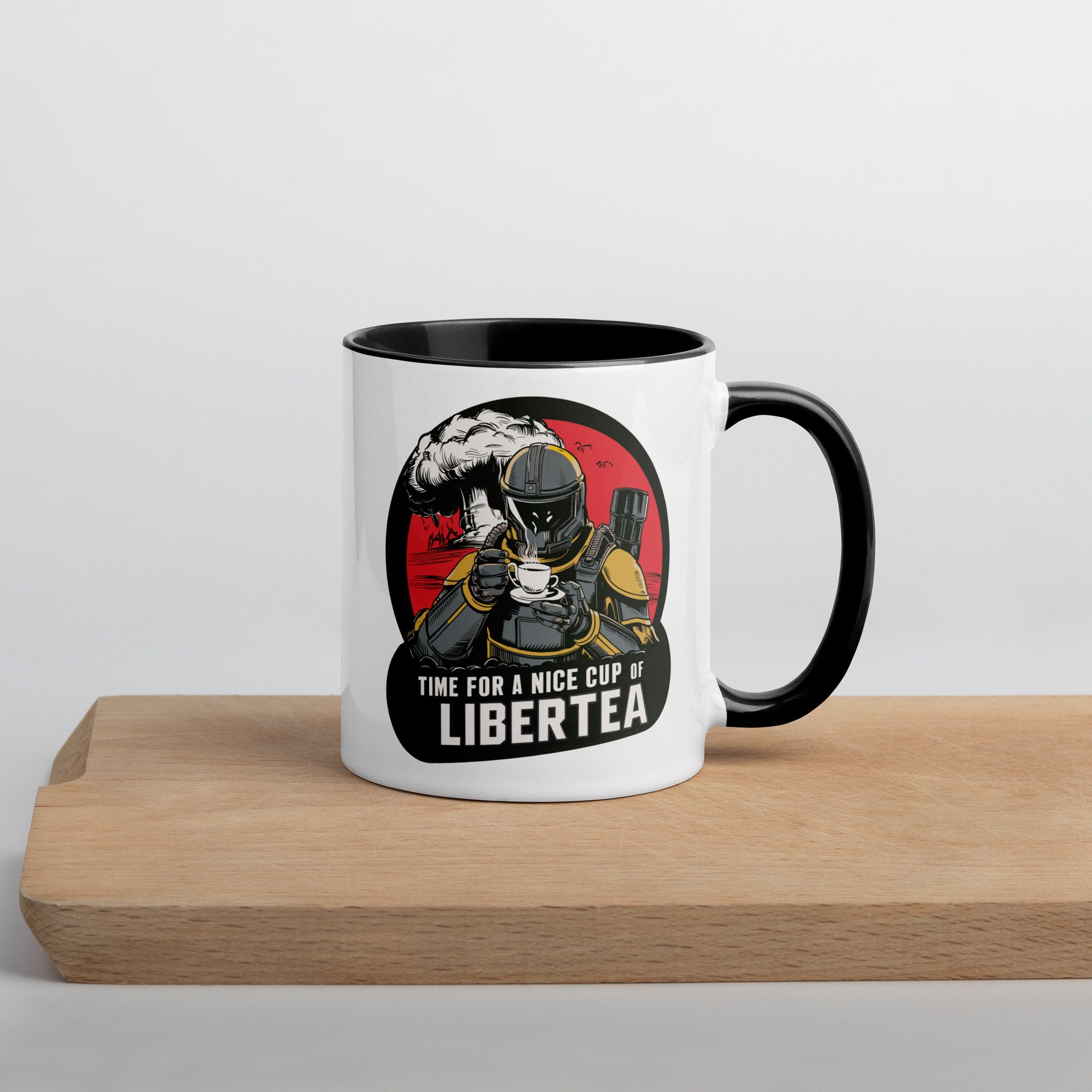 Liber-Tea Helldivers 2 Mug, Time for a Nice Cup Of LiberTea, Helldivers ...