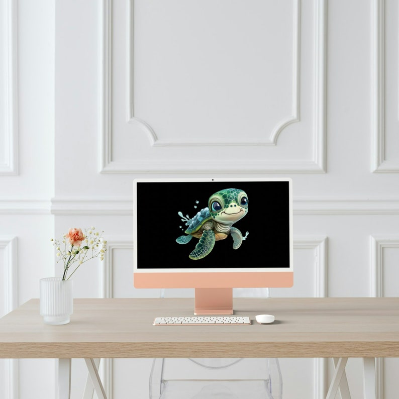 Cute Sea Turtles PNG Clipart for Commercial Use, Transparent Background ...