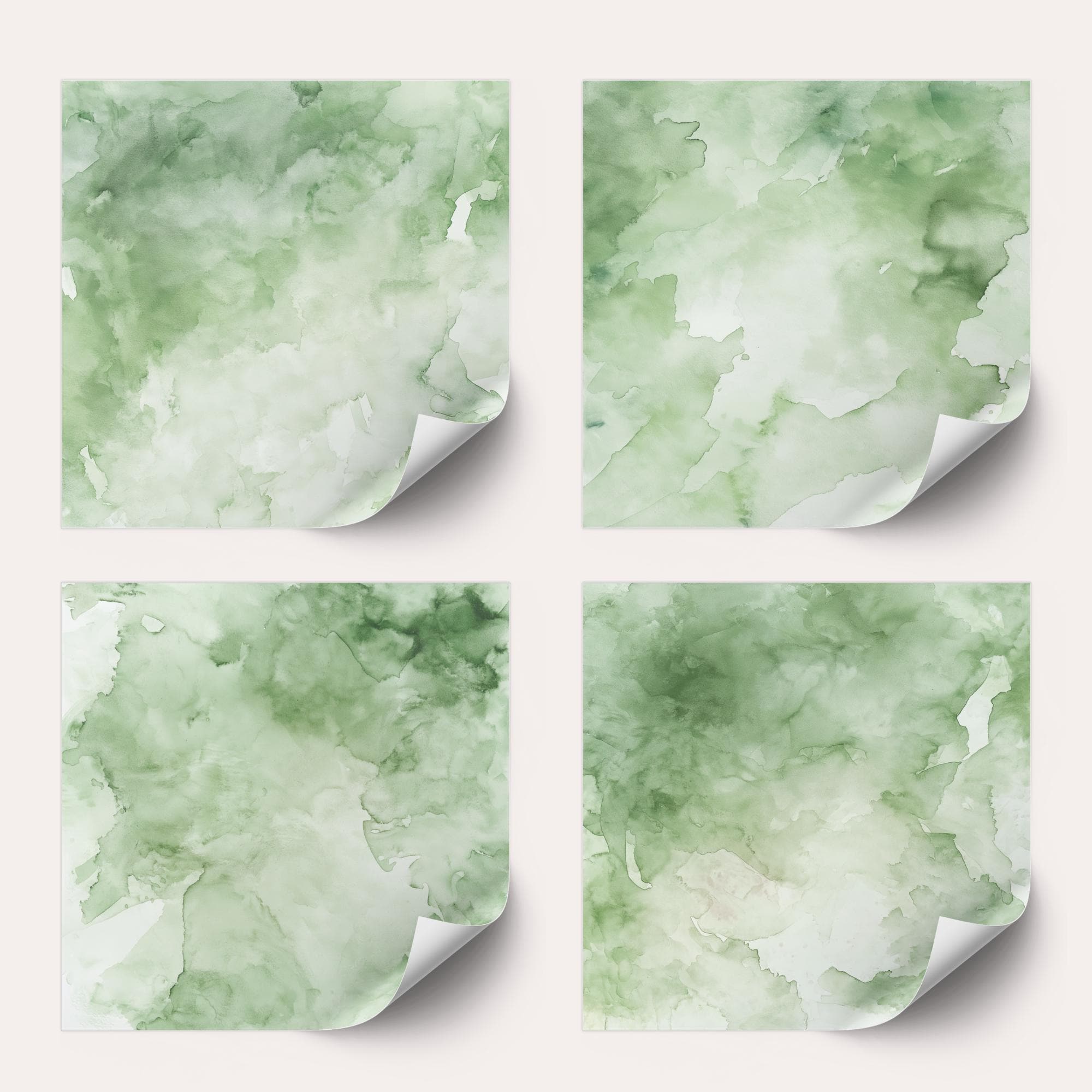 Sage Green Digital Paper 12 Pack Watercolor Texture Background ...