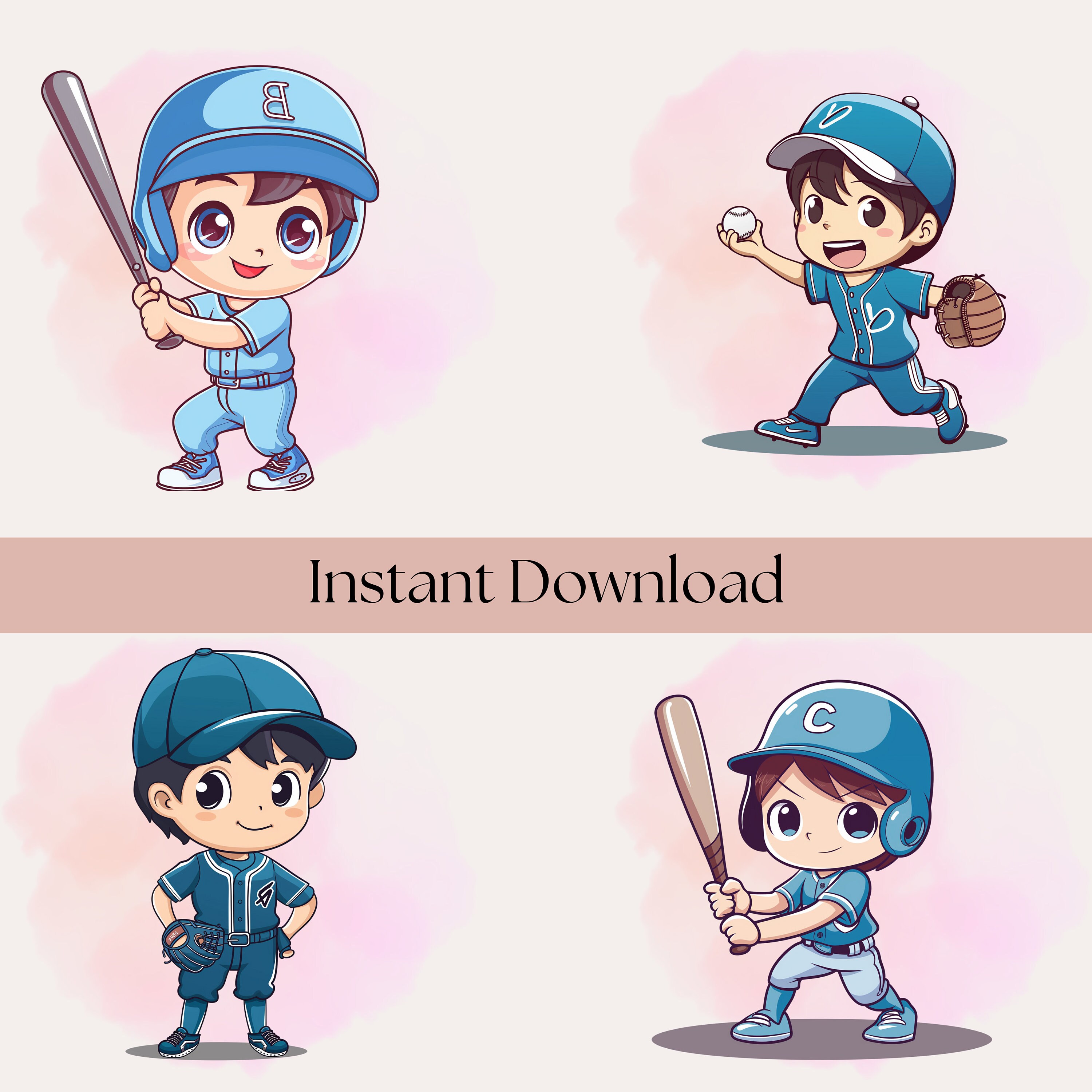 Cute Baseball PNG- Clipart for Commercial Use, Transparent Background ...