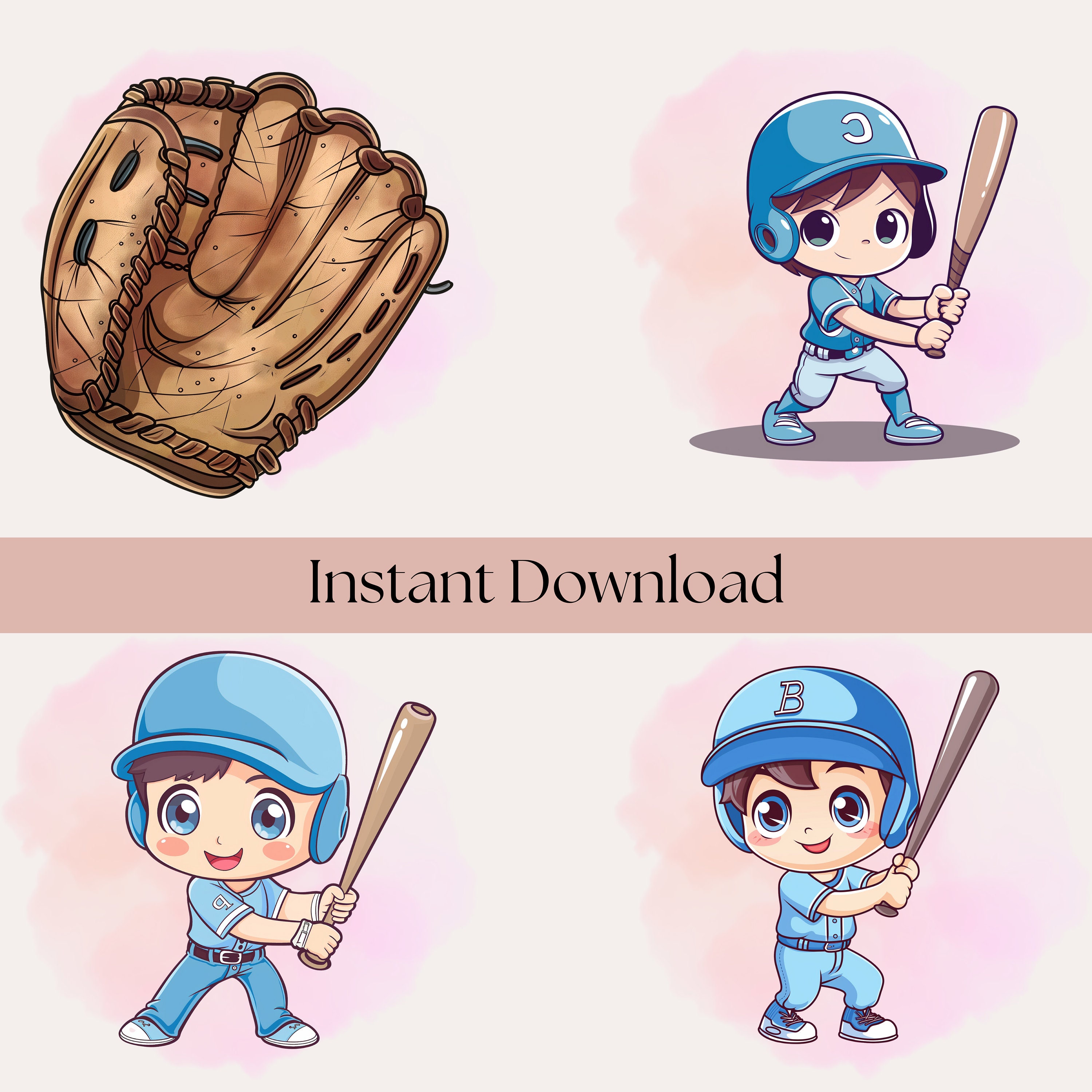 Cute Baseball PNG Clipart for Commercial Use, Transparent Background ...