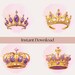 Cute Royalty in Purple PNG Royal Clipart for Commercial Use ...