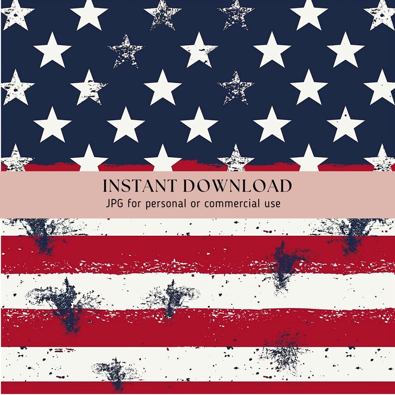 Fourth of July Digital Paper- 10 Stars and Stripes Pack, Background ...