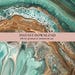 Teal and Brown Digital Paper - 12 Pack Acrylic Pour Patterns ...