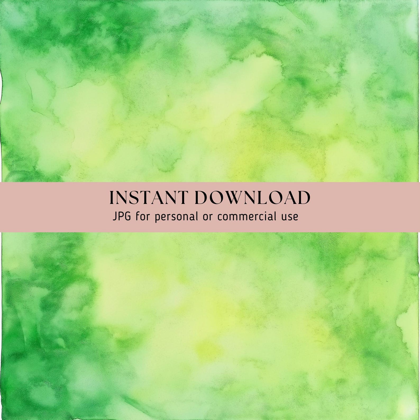 Lime Green Digital Paper - 12 Pack Watercolor Texture Background ...