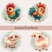 Cute Farm Animals PNG Clipart for Commercial Use, Transparent ...