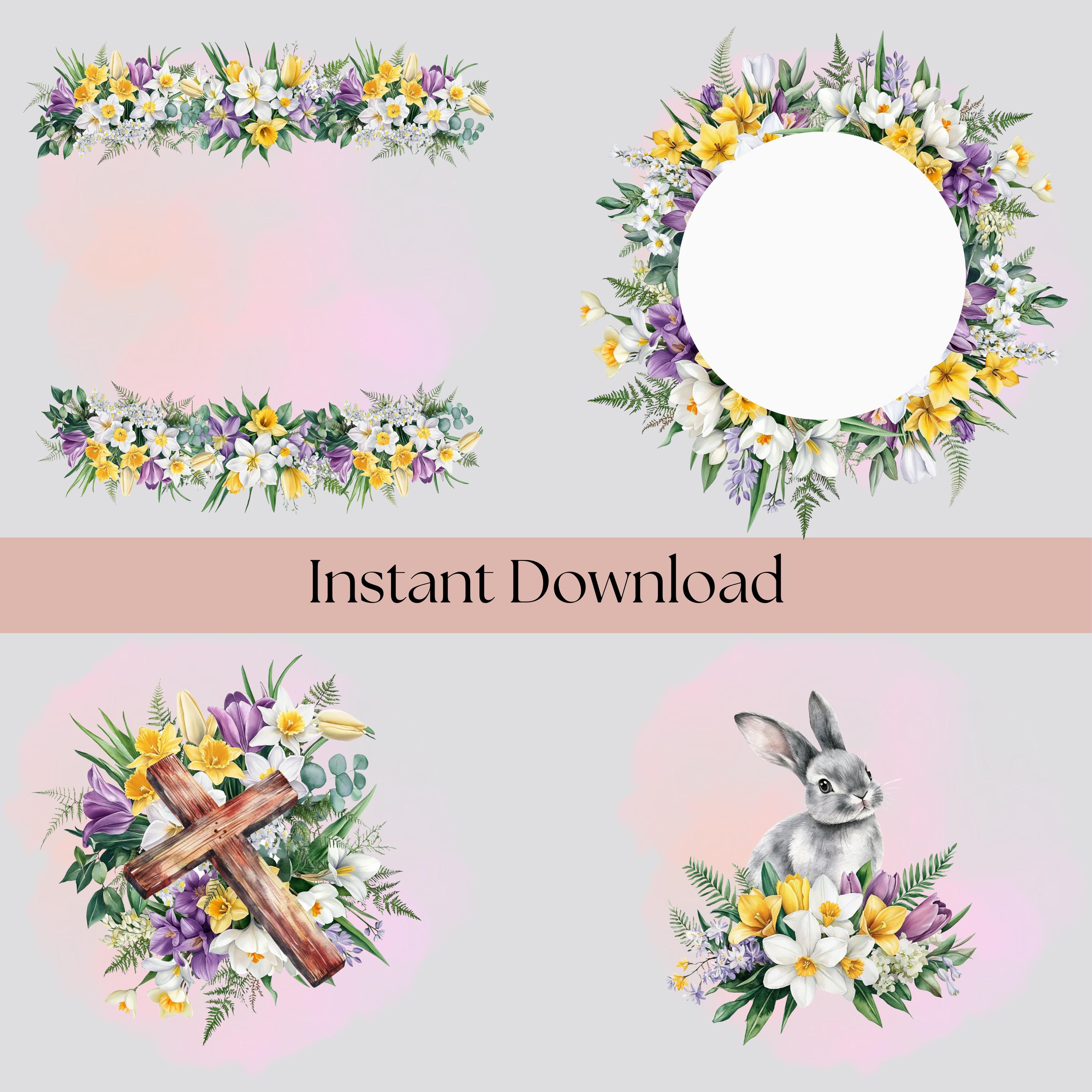 Watercolor Easter Lily Clipart- for Commercial Use, Transparent ...