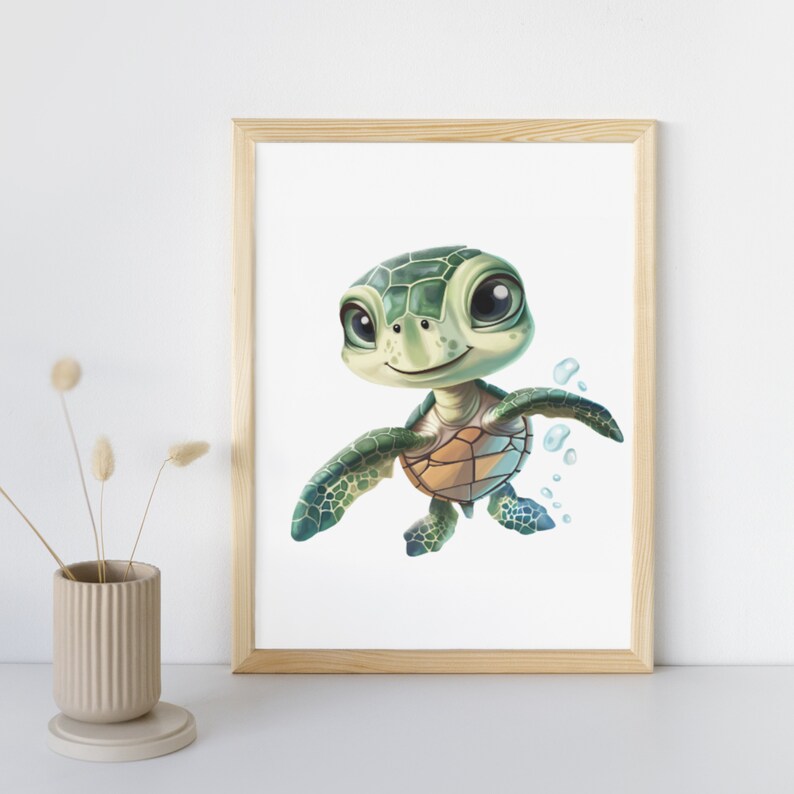 Cute Sea Turtles PNG Clipart for Commercial Use, Transparent Background ...