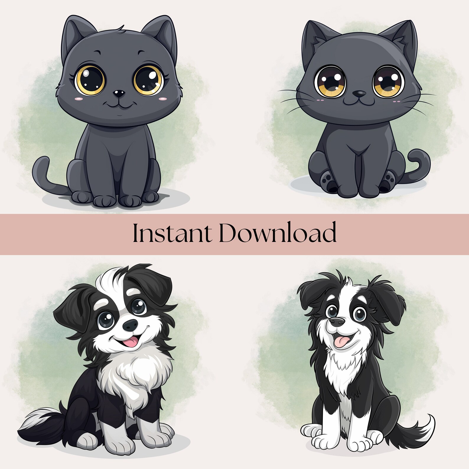 Cute Farm Animals PNG- Clipart for Commercial Use, Transparent ...