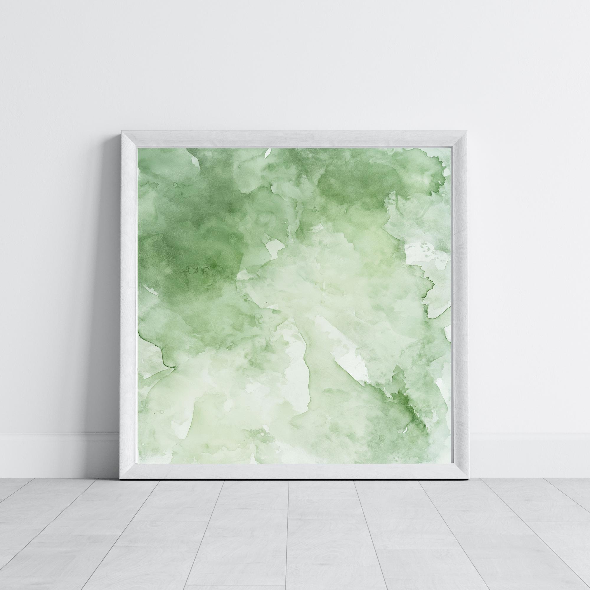 Sage Green Digital Paper - 12 Pack Watercolor Texture Background ...