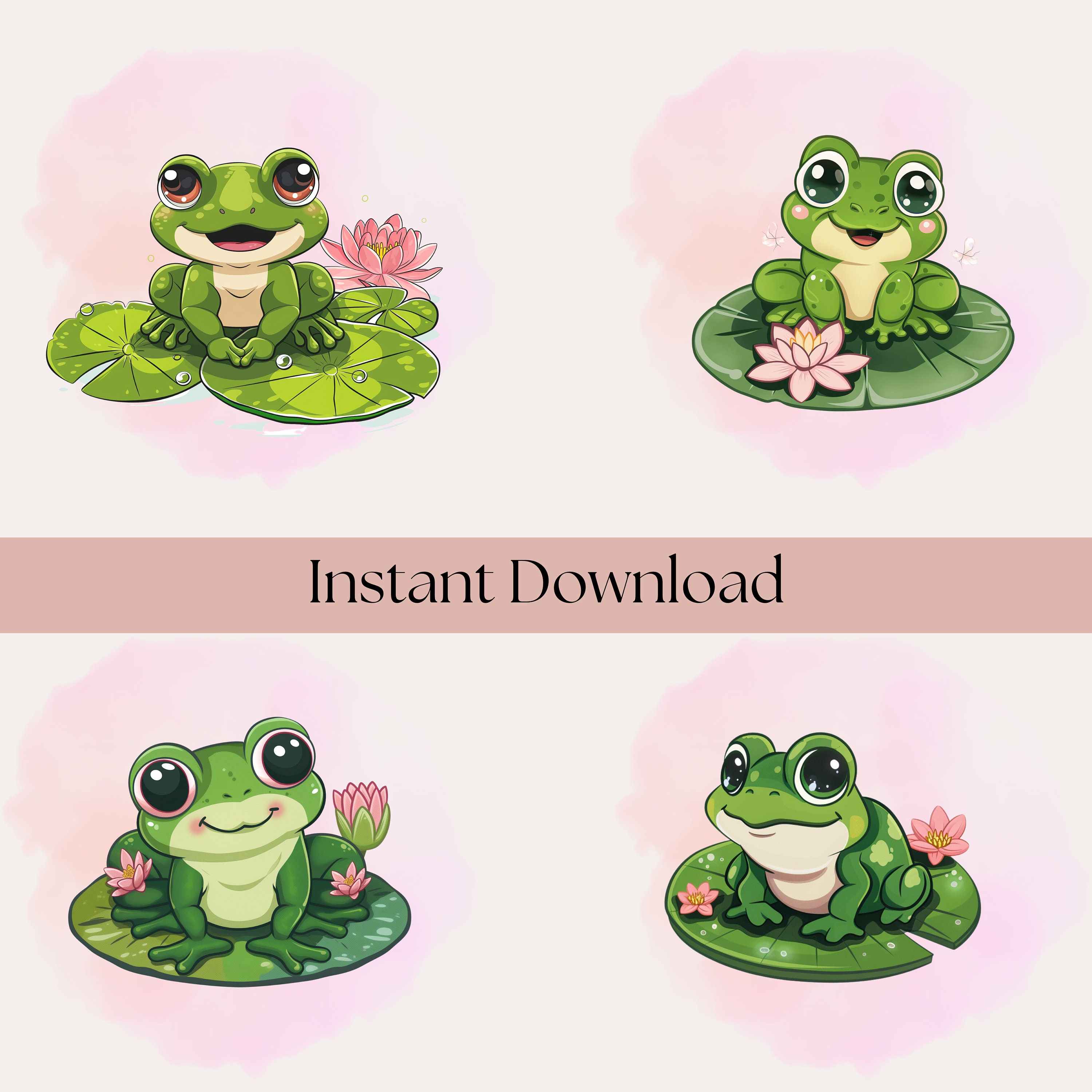 Cute Pond Animals PNG- Clipart for Commercial Use, Transparent ...