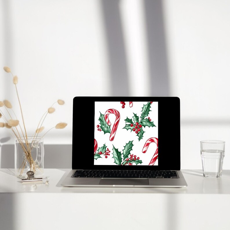 Candy Cane Lane Collection, Digital Paper - 12 Pack Christmas Patterns ...