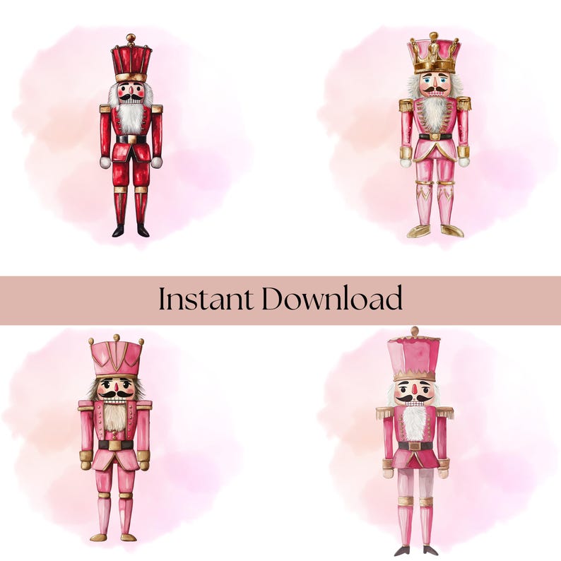 Nutcracker Christmas Clipart- 20 PNG Images, Transparent Background ...