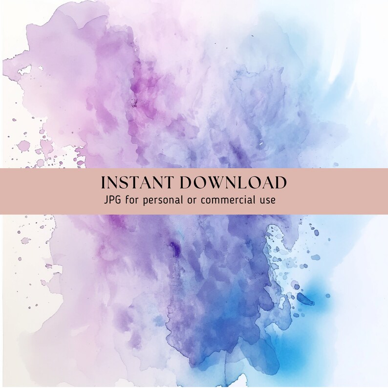 Lavender Watercolor Digital Paper Pack- 12 Watercolor Texture Clipart ...