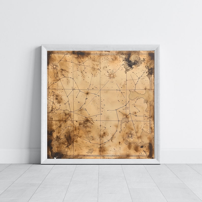 Coffee Tea Stained Digital Paper, With Celestial Prints 12 Pack ...