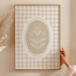 Neutral Christian Wall Art Beige Bible Verse Print Vintage Scripture ...