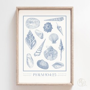 Beach Christian Poster Set of 3 Wall Art, Trendy Tropical Print Set ...