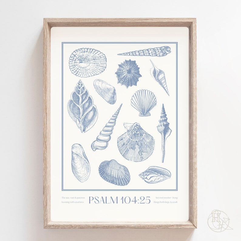Beach Christian Poster Set of 3 Wall Art, Trendy Tropical Print Set ...