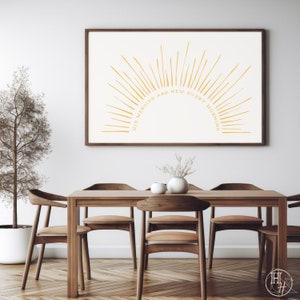 Modern Sun Bible Verse Print, Boho Christian Art Printable, Religious ...