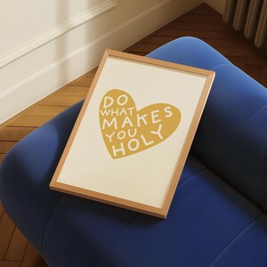 Yellow Christian Wall Art Modern Aesthetic Bible Verse Print Trendy ...