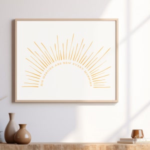 Modern Sun Bible Verse Print, Boho Christian Art Printable, Religious ...