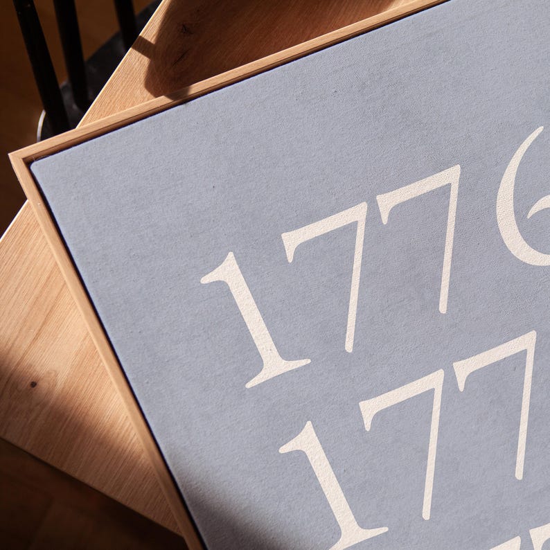 Vintage 1776 4th of July Printable Art Minimalist Patriotic Home Decor ...