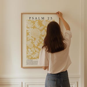 Psalm 23 the Lord is My Shepard Wall Art Colorful Christian Poster ...