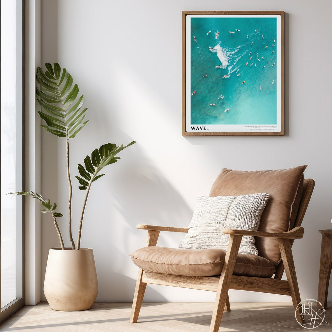 Christian Waves Poster Beach Home, Surfing Wall Art Dorm Room, Ocean ...
