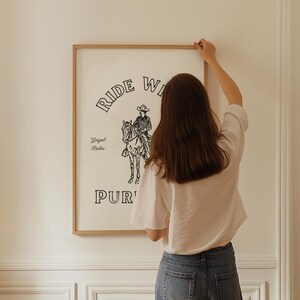 Western Christian Wall Art Vintage Scripture Artwork B&W Minimalistic ...