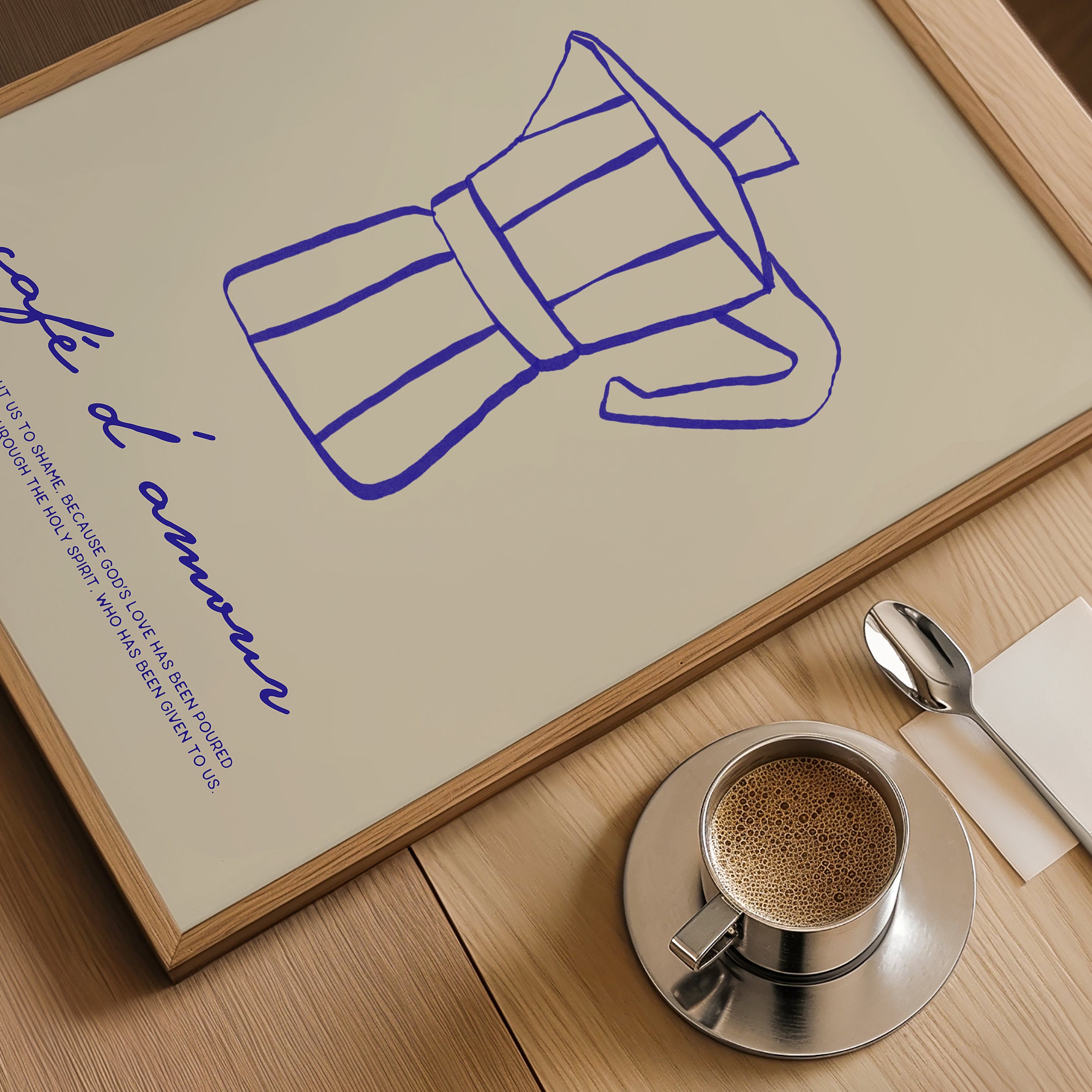 Kitchen Christian Poster Set of Two, Bread of Life Bible Verse Wall Art ...