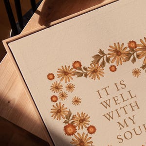 Fall Floral Christian Wall Art Flower Market Bible Verse Print ...