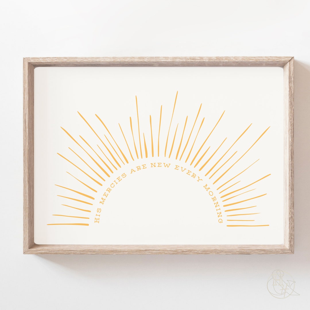 Modern Sun Bible Verse Print, Boho Christian Art Printable, Religious ...