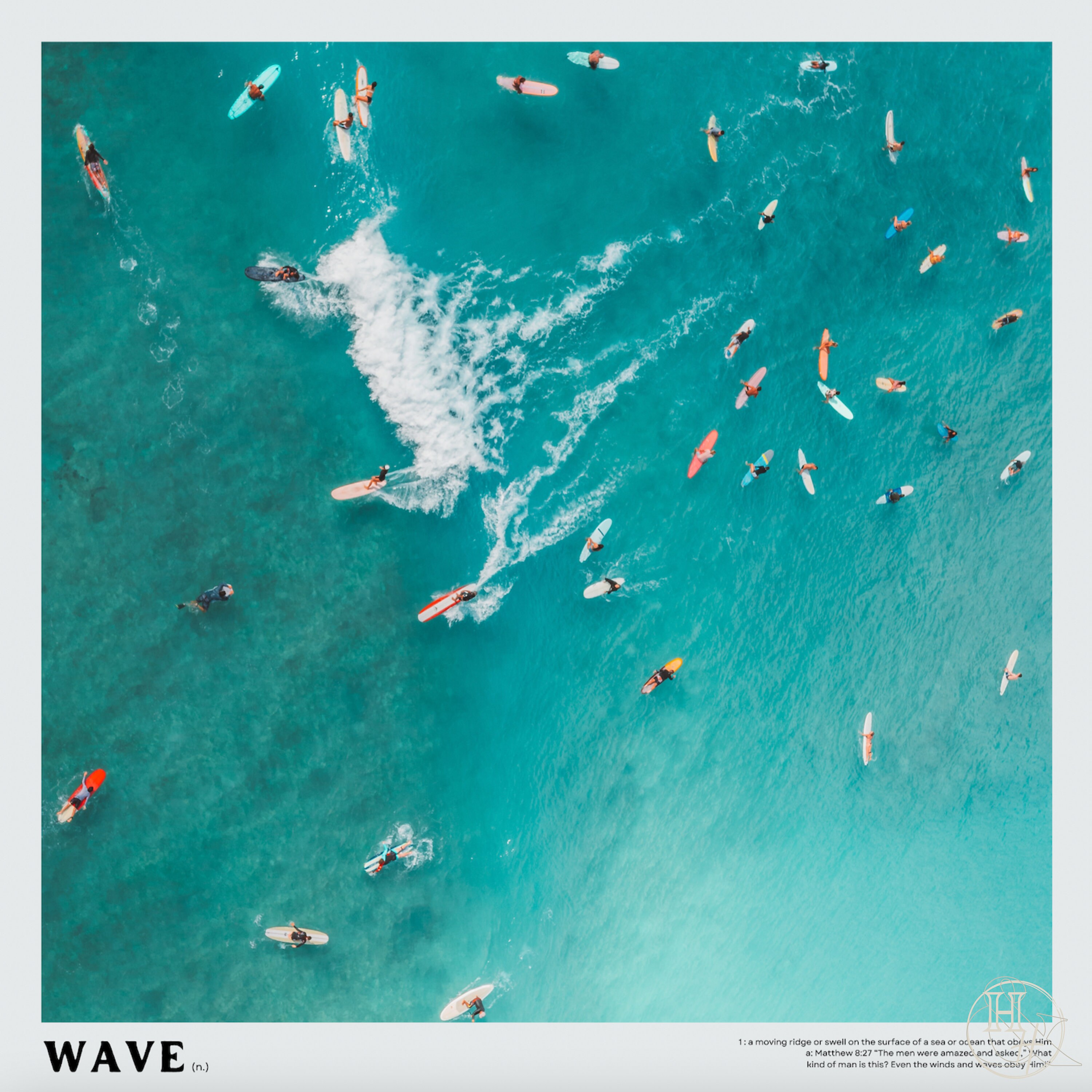 Christian Waves Poster Beach Home, Surfing Wall Art Dorm Room, Ocean ...