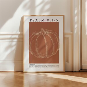 Modern Fall Bible Verse Art Set of 3 Christian Posters Psalm Minimalist ...