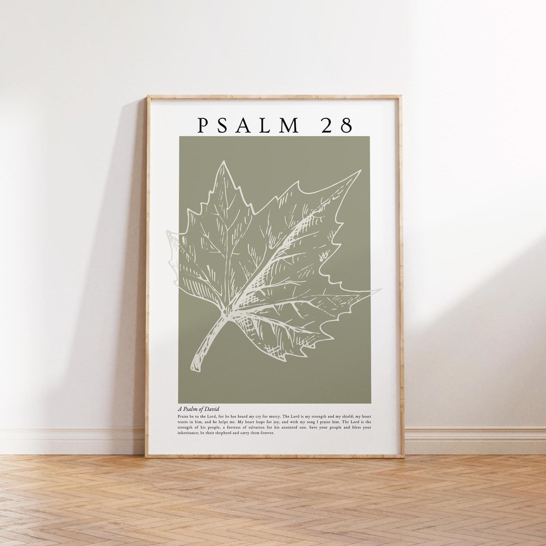 Fall Botanical Bible Verse Print Aesthetic Christian Poster Minimalist ...