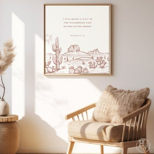 Scripture Printable Wall Art Western Home Decor, Modern Christian Art ...