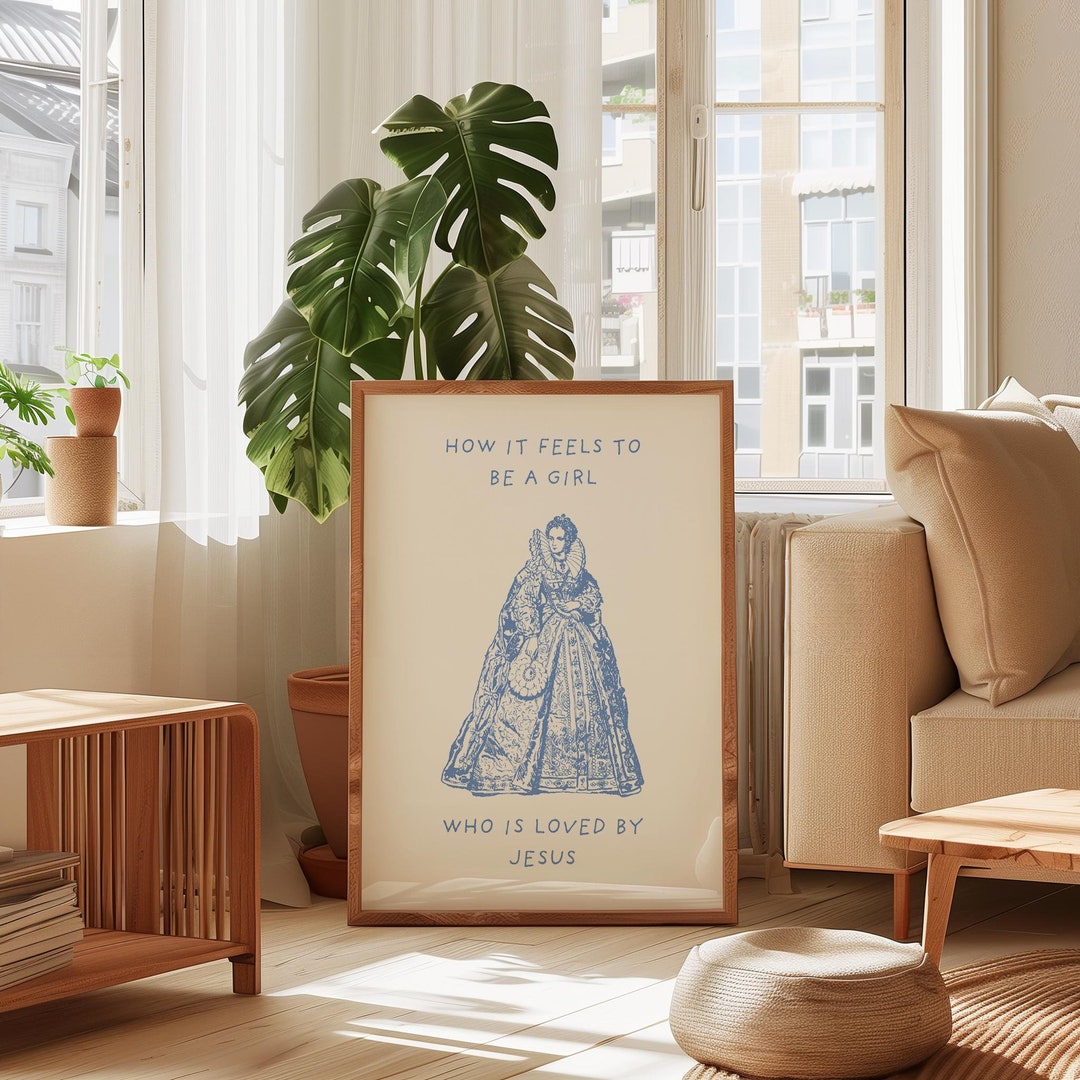Blue and White Christian Art Vintage Tolie De Jouy Aesthetic Bible ...